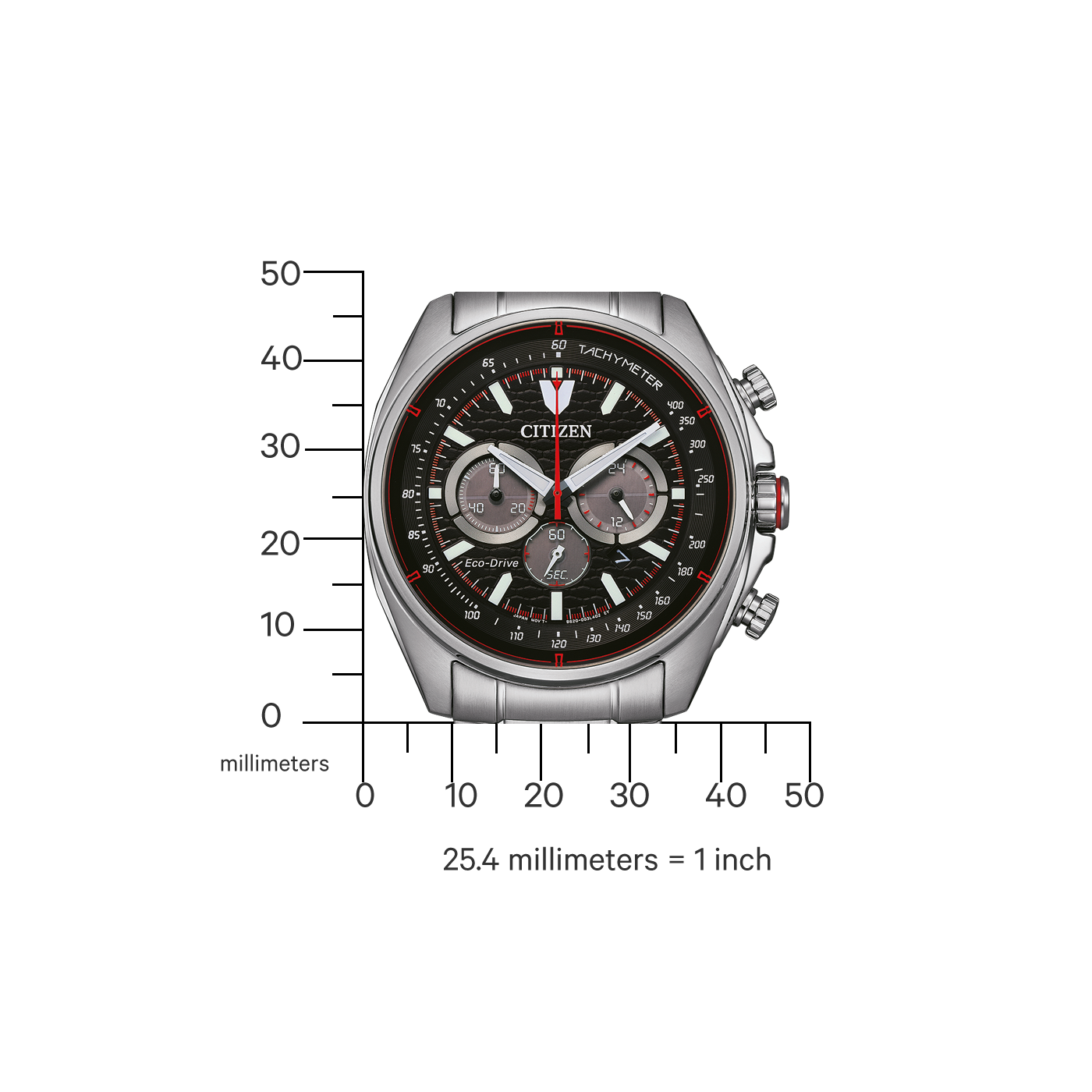 CA4561-89E Male Stainless steel black ø 44.8mm Citizen Onlineshop
