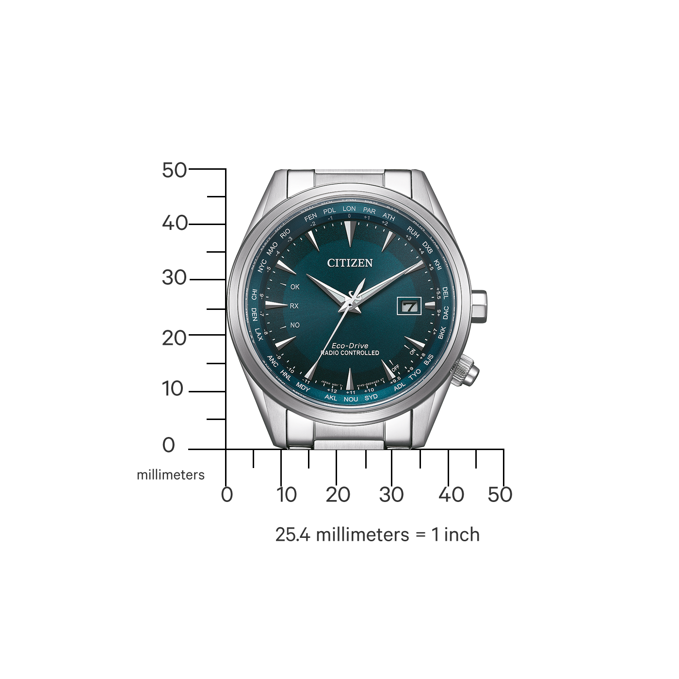 CB0270-87L Male Stainless steel blue ø 43mm Citizen Onlineshop