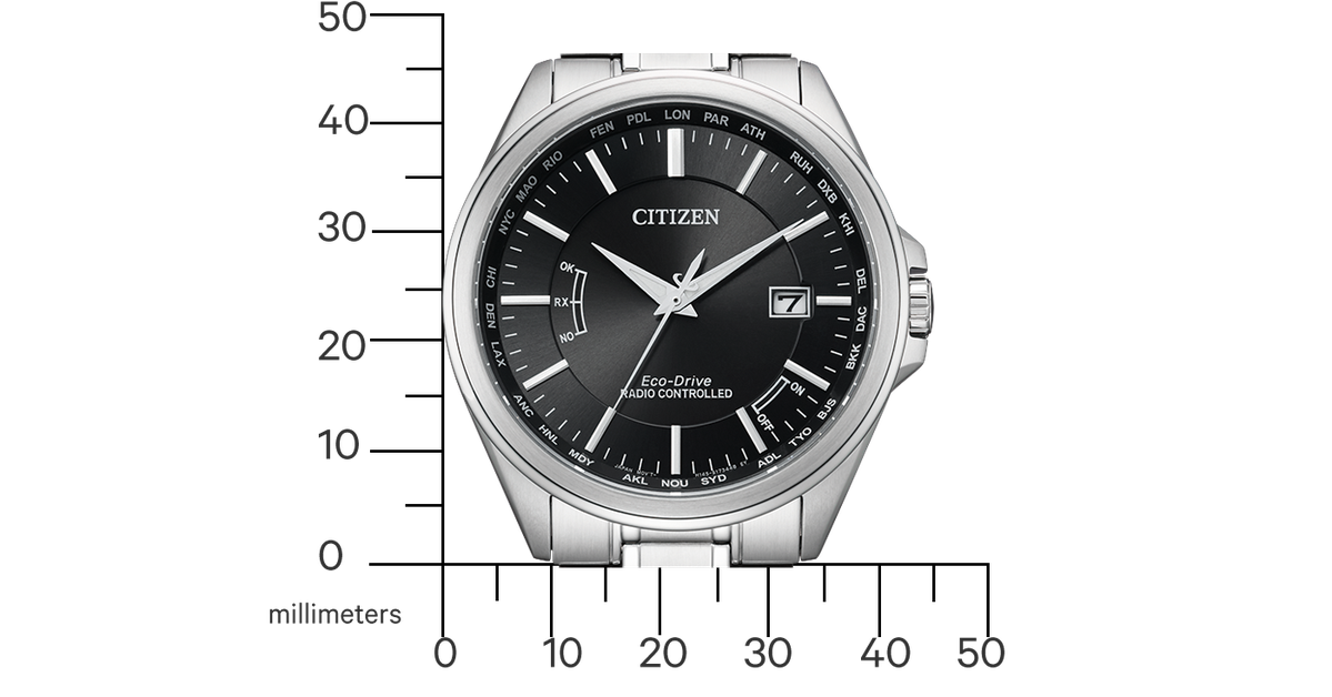 CB0250-84E Male Stainless steel black ø 43mm Citizen Onlineshop